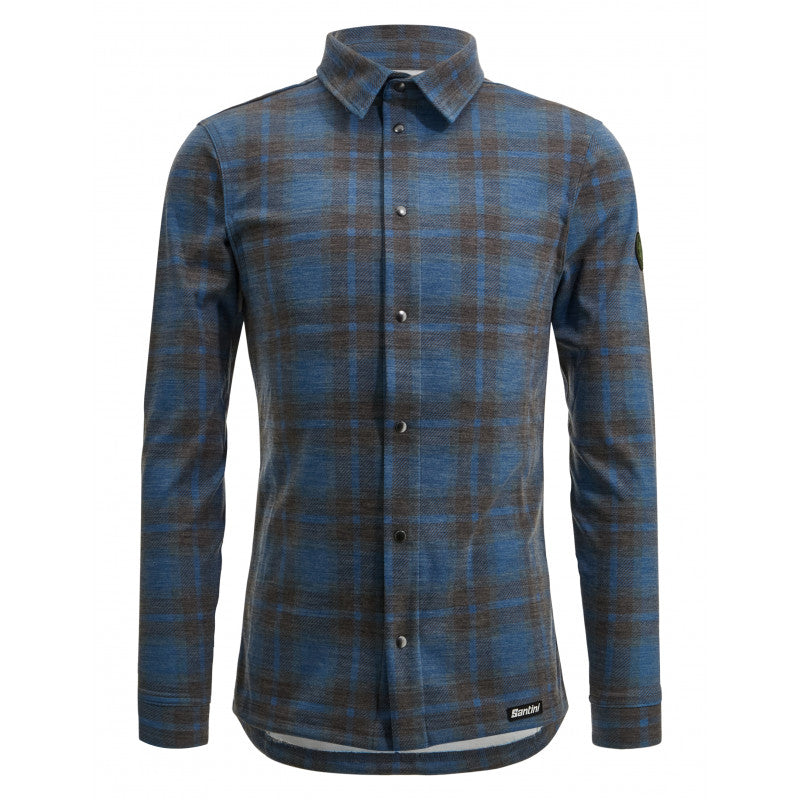SANTINI chemise technique en laine DYLAN Homme - livraison gratuite – Rafal Sports